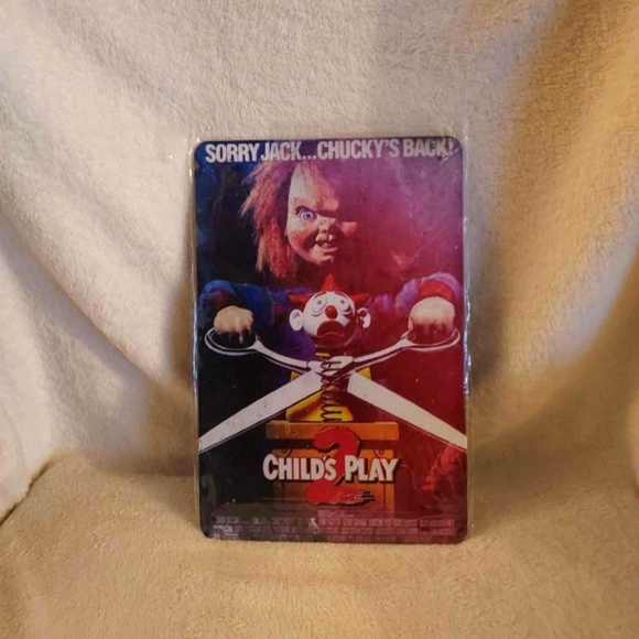 Hand Crafted | Wall Decor | Chucky Tin Sign | Poshmark